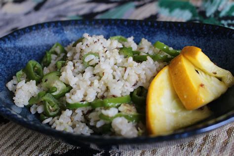 万願寺とうがらし炒飯 兵庫県三田市の採れたてお野菜・お米のおおにし農園