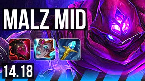 Malzahar Vs Gragas Mid 6014 Rank 7 Malz Dominating Br Master