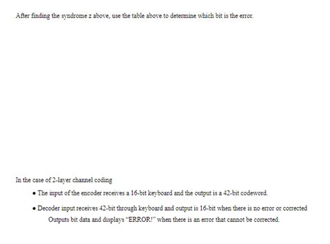 Solved 4 7 4 Hamming Decoder Data 0101101 Result Z 000
