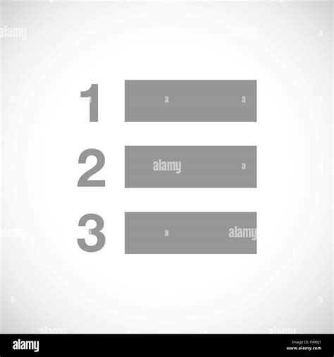Numbered List Black Icon Stock Photo Alamy