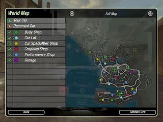 Clan Pro Need For Speed Underground 2 Mapa Todas As Lojas