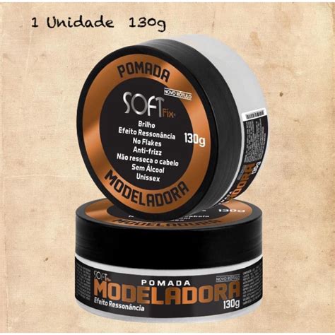 1 Pomada Modeladora Soft Fix Efeito Ressonância 130g Softfix Shopee