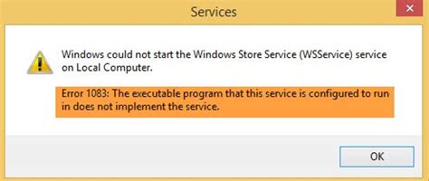 Executable Program That Service Is Configured To Run In Does Not Implement Service