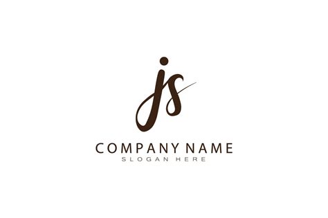 Js Initials Handwritten Design Template Graphic By Cavuart · Creative
