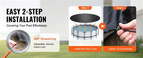 Vevor Bâche Piscine Ronde Couverture Solaire Pour Piscine Hors Sol 4