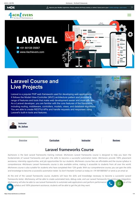 Ppt Join The Ranks Of Successful Laravel Developers With 4achievers