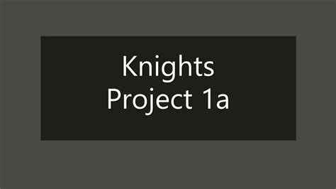 Knights Demonstration Project 1a Cs50 Ai Youtube