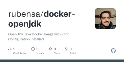 Github Rubensadocker Openjdk Open Jdk Java Docker Image With Font Configuration Installed