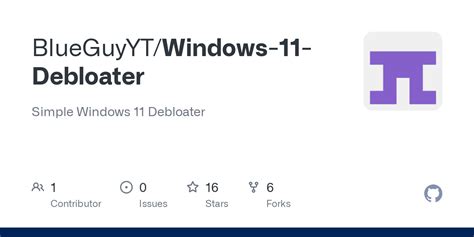github blueguyyt windows 11 debloater simple windows 11 debloater