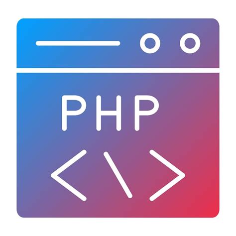 Premium Vector Vector Design Php Coding Icon Style