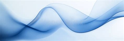 Elegant Blue Waves Creating A Dynamic And Flowing Abstract Design On A Clean White Background