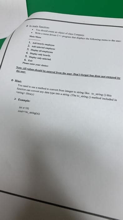 Solved Create Elass Rimployee That Has Forvename