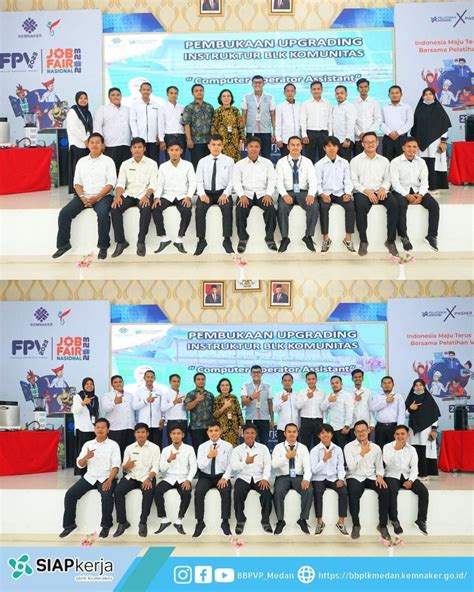 Pembukaan Upgrading Instruktur Blk Komunitas Computer Operator Assistant Bbpvp Medan