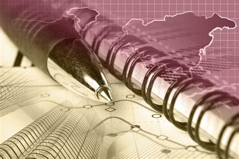 Pen Graph And Map Stock Image Image Of Cash Benefits 159580515