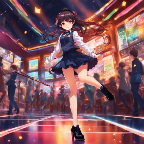 Cute Anime Girl Dancing By Gfhtx On Deviantart