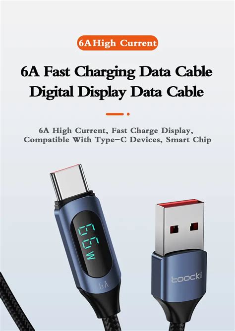 33ft 66ft Usb C 케이블 빠른 충전 타입 C 케이블 6a Pd 66w C 충전 케이블 Led Temu