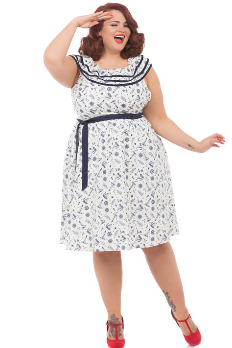 Voodoo Vixen Frilly Sailor Dress St Tropez Summer Vintage Dress