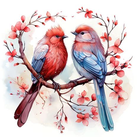 Premium Photo Watercolor Valentines Day Digital Paperslove Digital