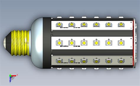 Led灯 Iges 模型图纸下载 懒石网