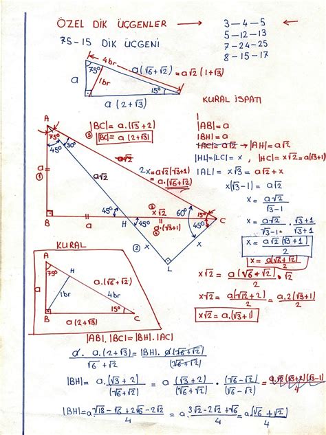 Matematİk 8 Ders Notlari Matematİk Ders Notlari
