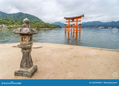 O Torii Great Gate Of The Itsukushima Shrine Japan Editorial Photo