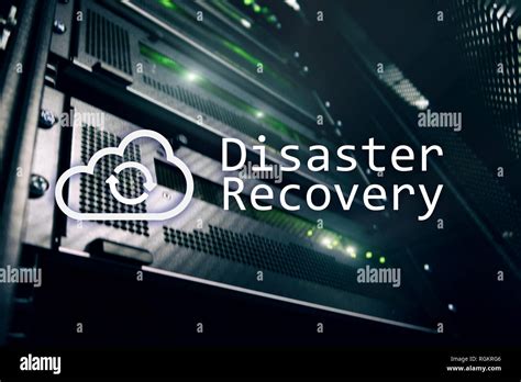 Disaster Recovery Data Loss Prevention Server Room On Background