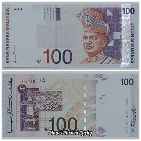 Jual Koleksi Ringgit Malaysia Pecahan 100 Ringgit Old Series Original