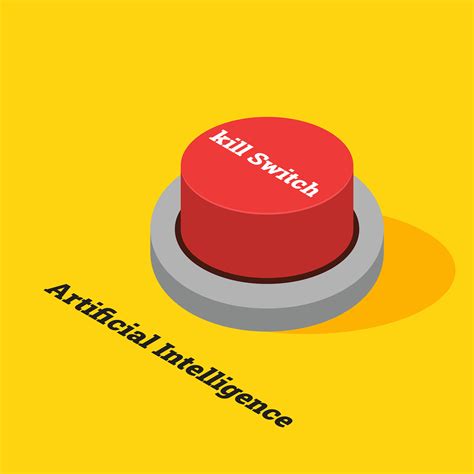 Download Artificial Intelligence Kill Switch Button Royalty Free
