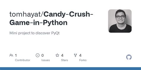 Candy Crush Game In Python Jeu Et Regle Py At Master · Tomhayat Candy Crush Game In Python · Github