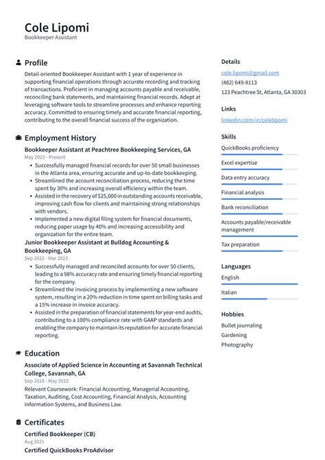 Top 17 Bookkeeper Assistant Resume Objective Examples