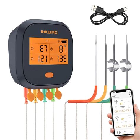 Термометр INKBIRD IBBQ-4T Wi-Fi | AliExpress