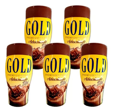 Kit 5 Achocolatado Diet Gold Vitaminado Sem Adiç Açúcar Frete grátis