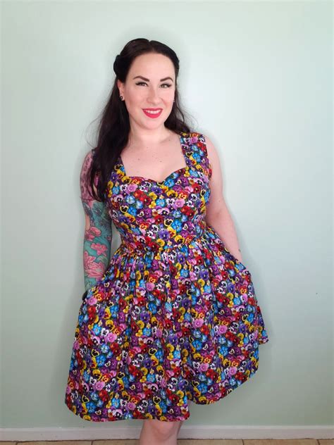 Caroline Mini Dress In Rainbow Pansy Vivacious Vixen Apparel