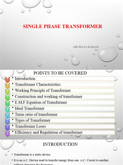 Transformer Ppt Pdf Transformer Electromagnetic Induction