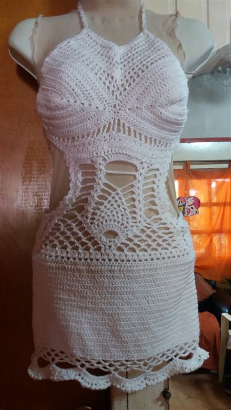 Vestido En Hilo Tejido En Crochet 130000 En Mercado Libre
