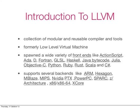 An Overview Of Llvm Link Time Optimization
