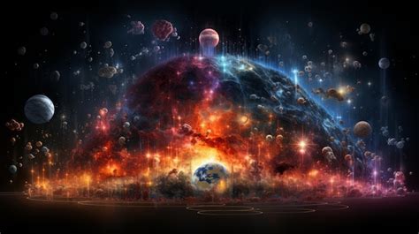Premium Ai Image Big Bang Theory And Universe Formation Concept