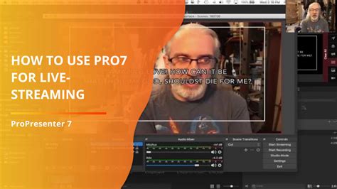 how to use propresenter 7 for live streaming webinar replay