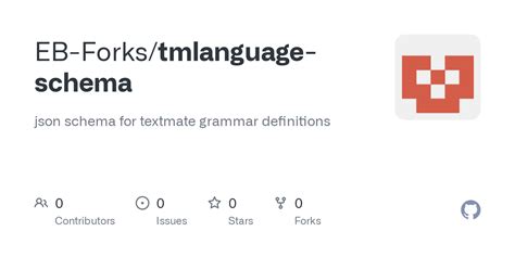 Github Eb Forks Tmlanguage Schema Json Schema For Textmate Grammar