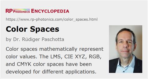 Color Spaces Color Models Lms Cie Xyz Rgb Cmyk Transformations