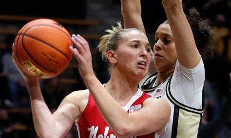 Nebraska Basketball Jaz Shelley Earns First Team All Conference