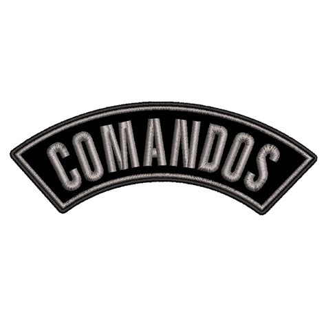 Patch Bordado Tarja Manicaca Comandos Cinza Shopee Brasil