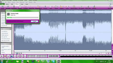 How The Download Wavepad Sound Editor And How To Pitch A Song With It