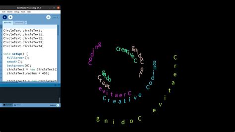 Membuat Darttext Coding Java Processing Animasi Full Coding No