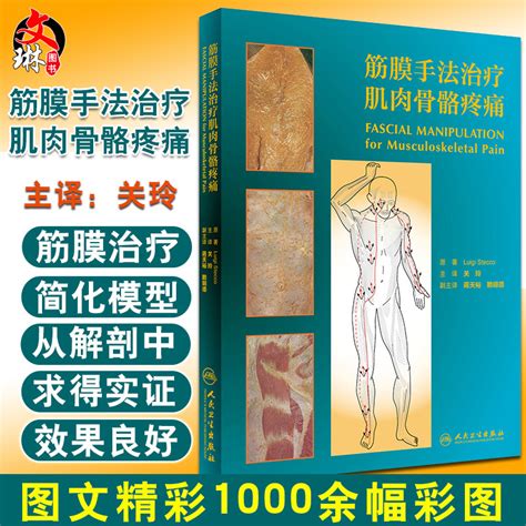 筋膜手法治疗肌肉骨骼疼痛 关玲主译 人民卫生出版社 筋膜肌肉骨骼血管神经解剖 运动解剖书籍 掌握筋膜手法 筋膜的解剖 实践操作