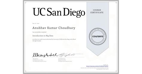 Anubhav Kumar Choudhary On Linkedin Completion Certificate For Introduction To Big Data