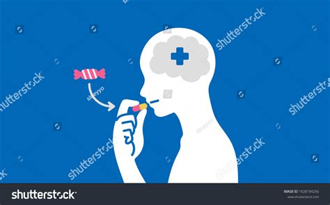 Placebo Effect Vector Illustration Blue Stock Vector Royalty Free