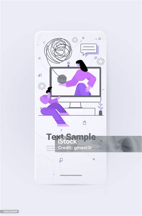 심리학자스트레스 중독의 얽힌 뇌 심리 치료 세션 치료에 심리적 문제를 해결 실 봉제 제품에 대한 스톡 벡터 아트 및 기타 이미지 실 봉제 제품 가공의 인물 개념