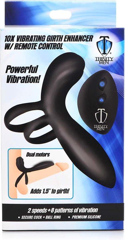 Tm Silicone Vibrating Girth Enhancer W Remote Control