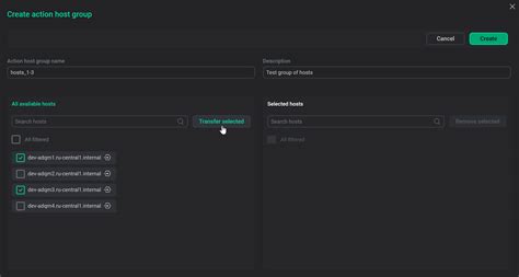 How To Set Up Host Groups For Actions Adcm Arenadata Docs